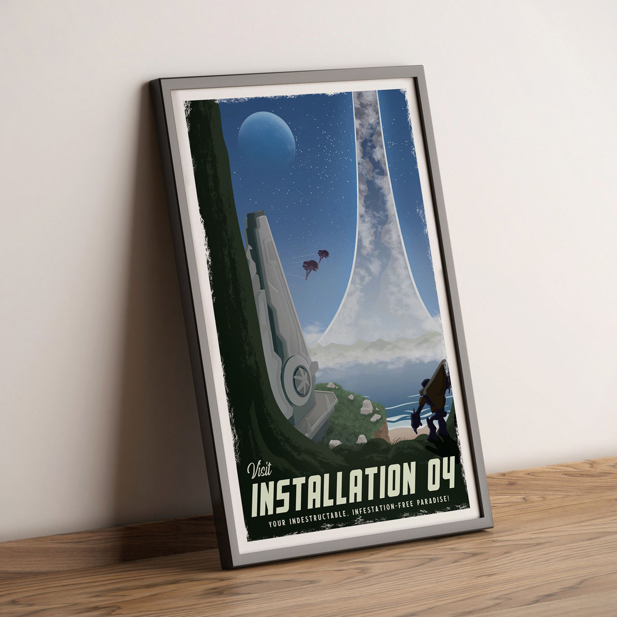 Installation 04 (Halo) Travel Poster - Free DLC Artwork