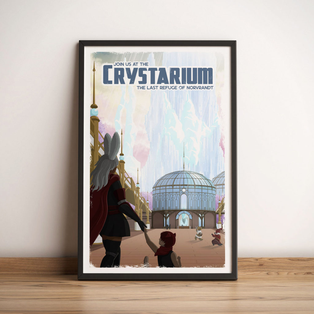 The Crystarium (Final Fantasy XIV) Travel Poster - Free DLC Artwork