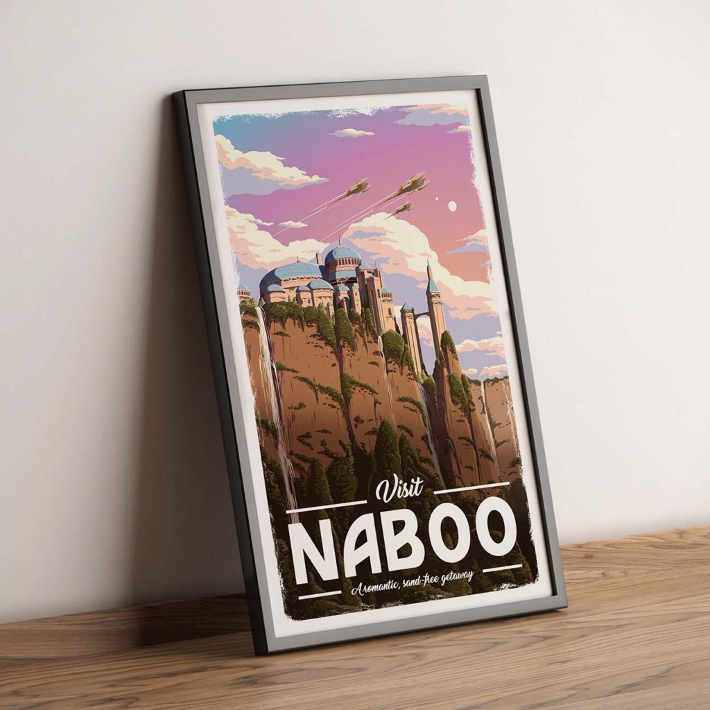 Naboo (Star Wars) Travel Poster - Free DLC Artwork