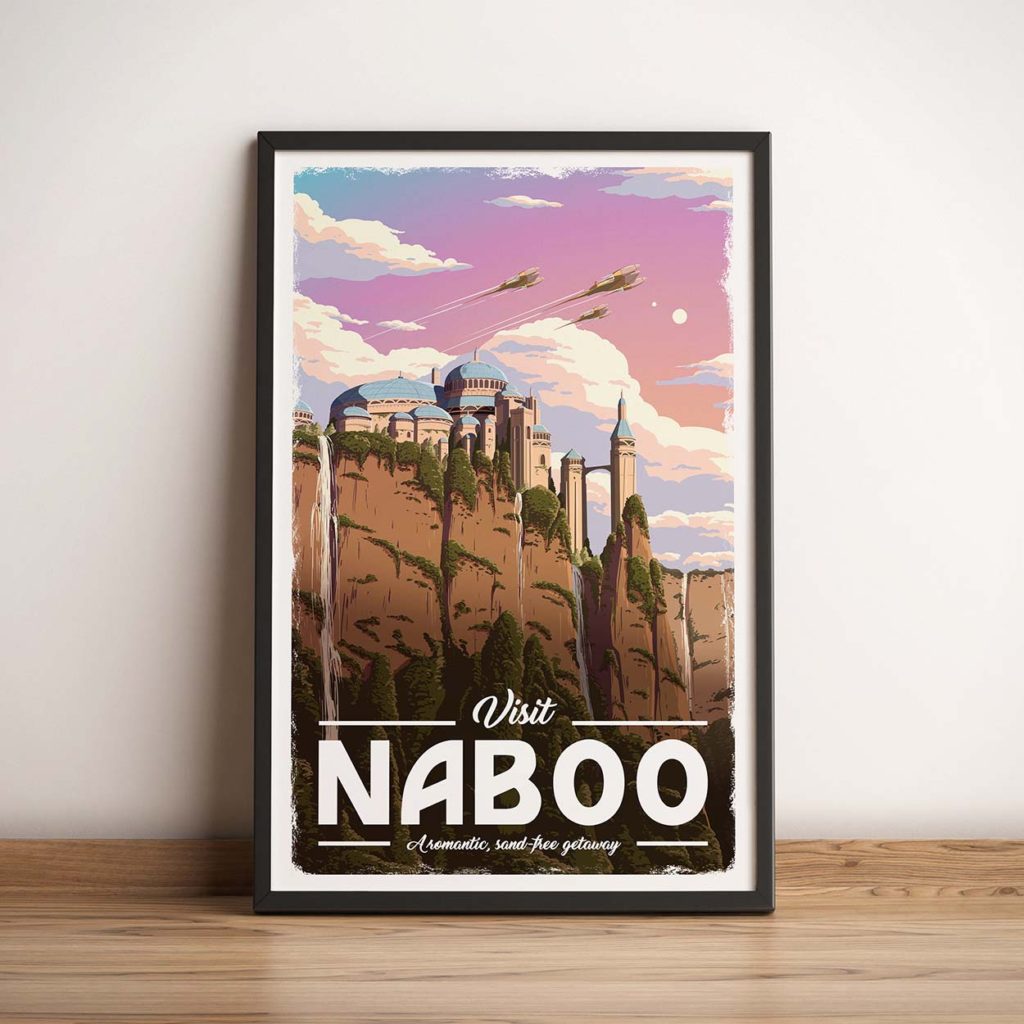 Naboo (Star Wars) Travel Poster - Free DLC Artwork