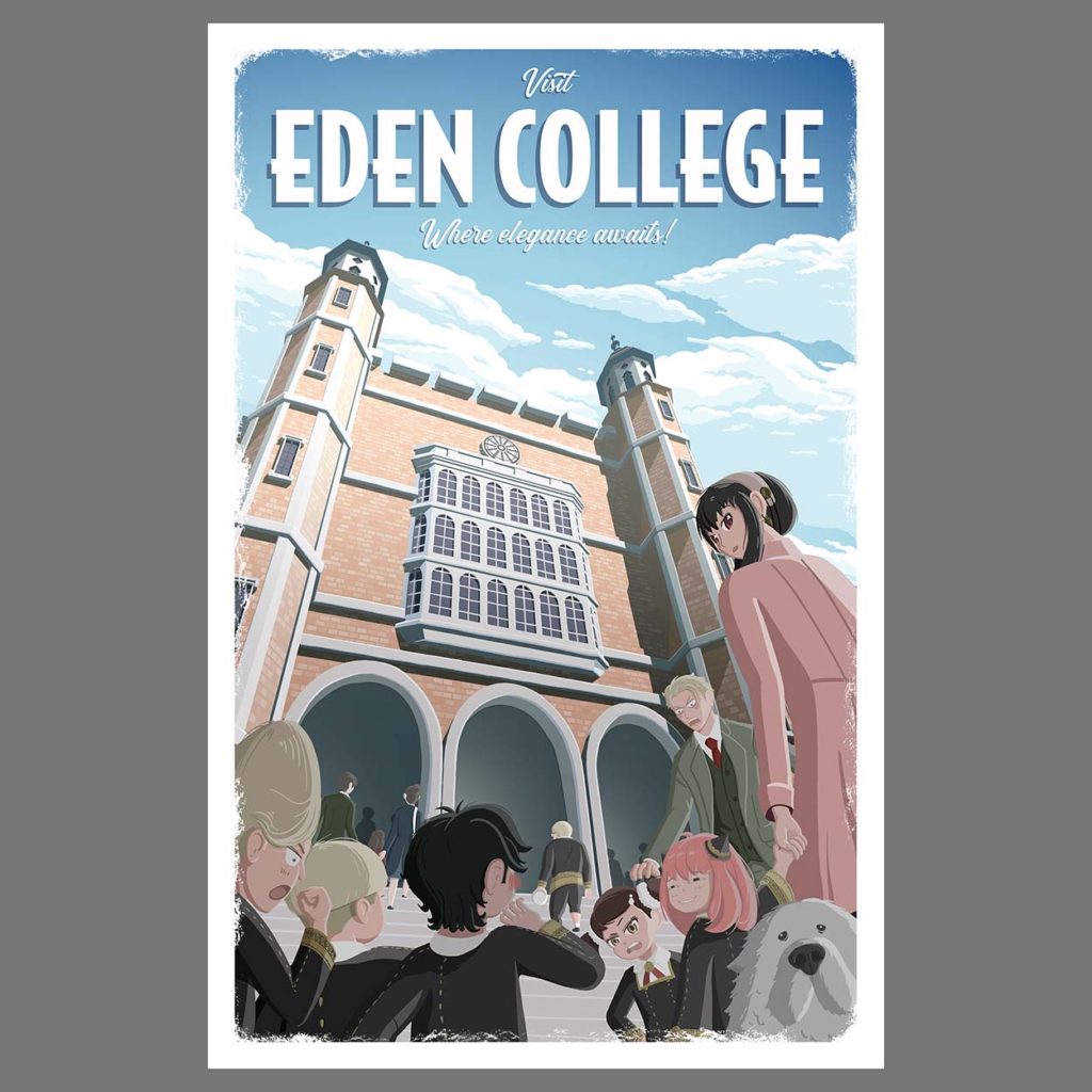 Eden College (Spy X Family) Travel Poster - Free DLC Artwork