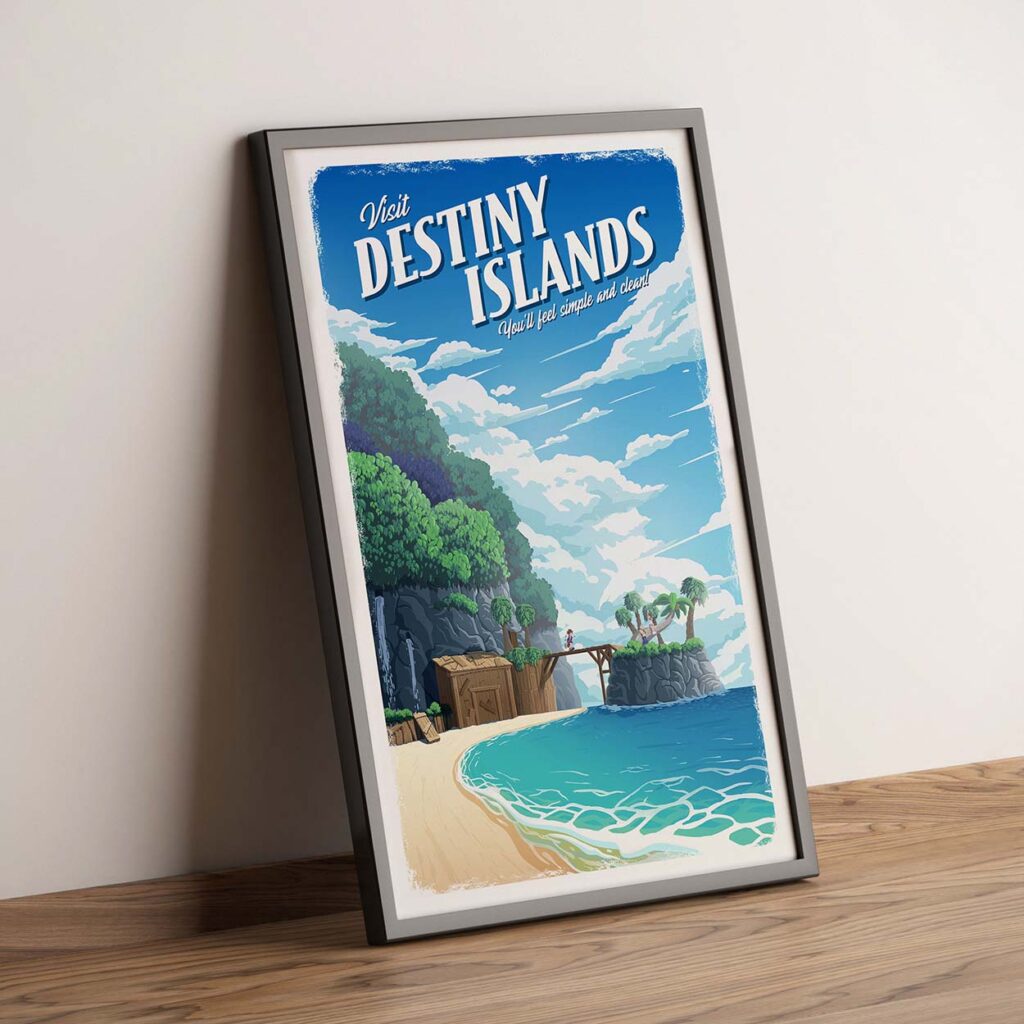 Destiny Islands (Kingdom Hearts) Travel Poster - Free DLC Artwork