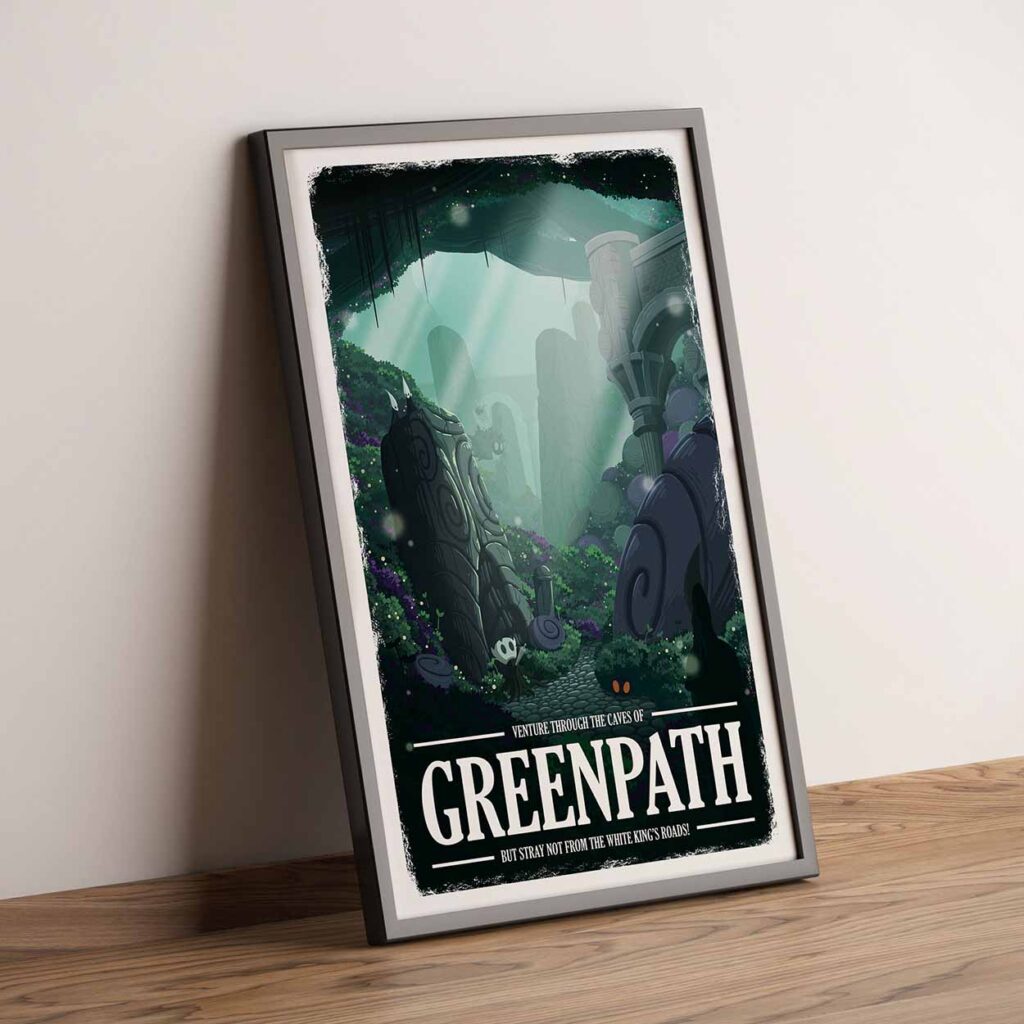 Greenpath (Hollow Knight) Travel Poster - Free DLC Artwork
