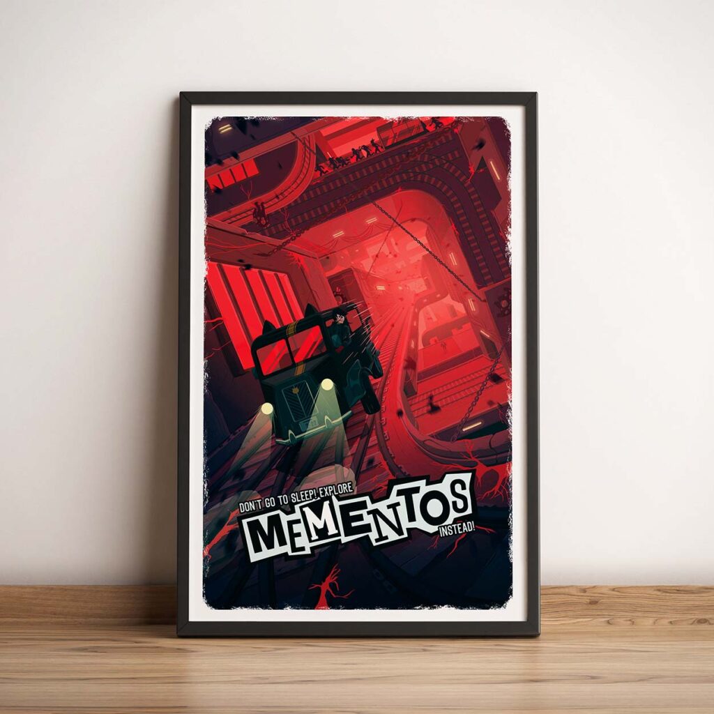 Mementos (Persona 5) Travel Poster - Free DLC Artwork