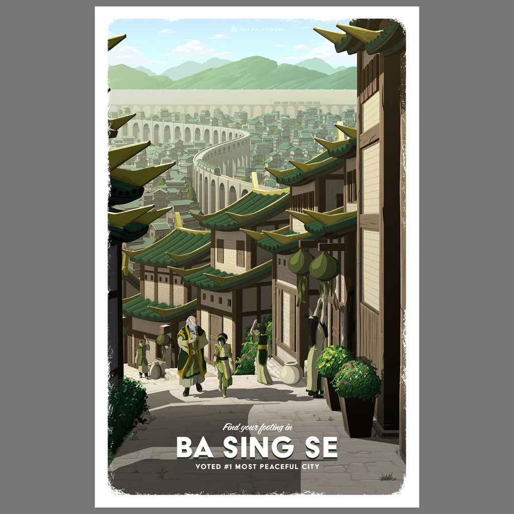 Ba Sing Se (Avatar) Travel Poster - Free DLC Artwork
