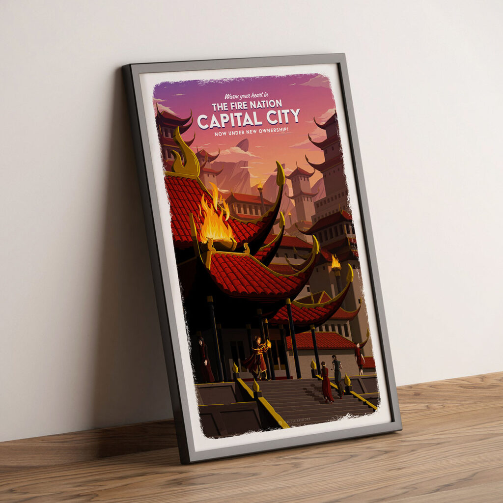 Capital City (Avatar) Travel Poster - Free DLC Artwork