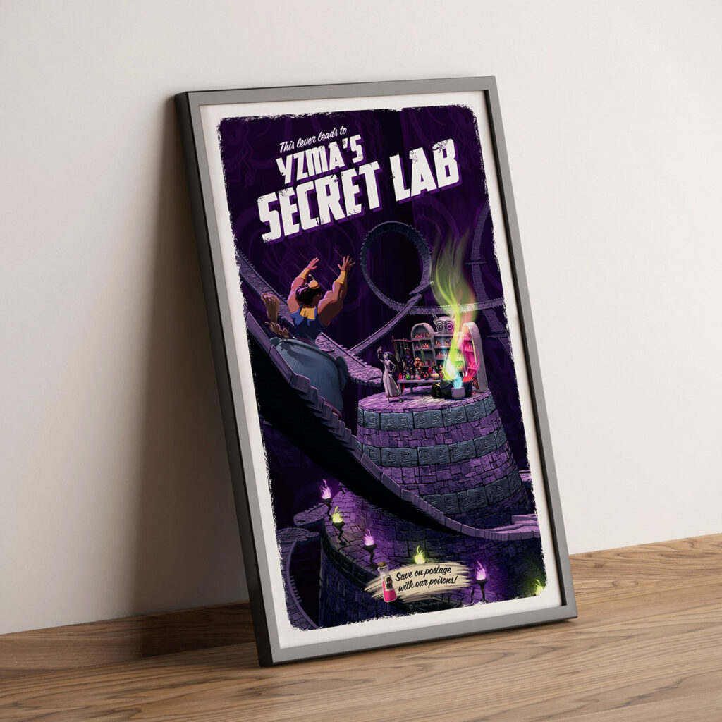 Yzma’s Secret Lab (Emperor’s New Groove) Travel Poster - Free DLC Artwork